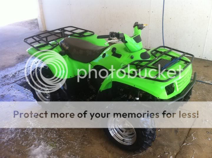 Plastics off of A 2003 Kawasaki Prairie 650 Team Green for Sale ...